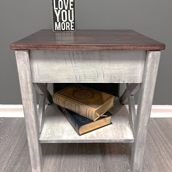 Farmhouse Accent Table - Etsy