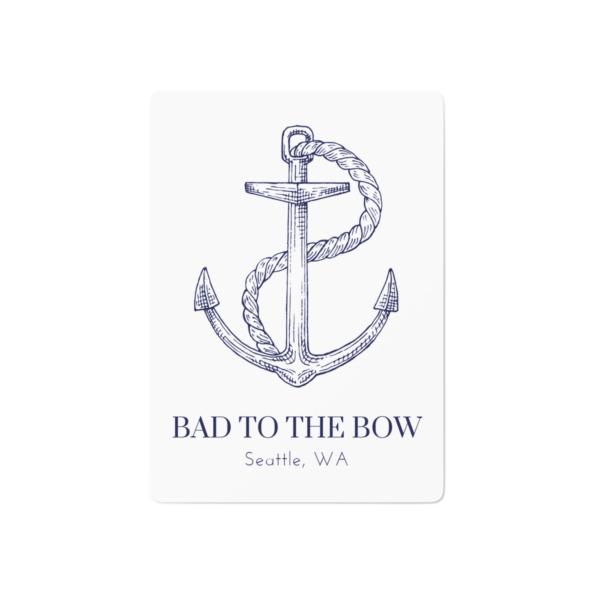 Custom Nautical Playing Cards Personalized Boat Captain Gift Poker ...