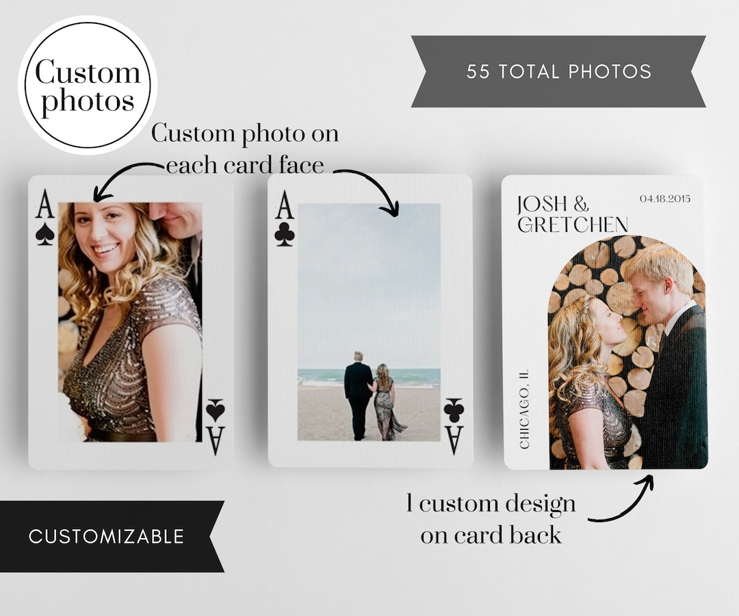 Custom Photo Playing Cards Personalized Deck of Cards - Etsy