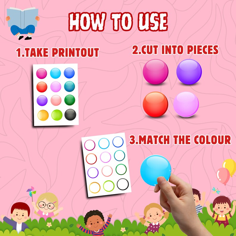 Colour Matching Fun, Cut and Paste Activity - Educational & Engaging ...