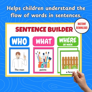 200 Sentence Builder Worksheets | Sentence Writing | Sentence ...