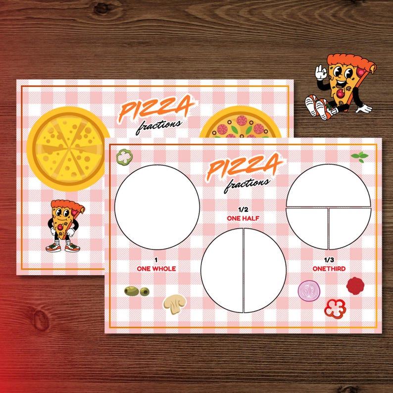 Printable Pizza Fraction Activity Book for Kids | Learning Math ...