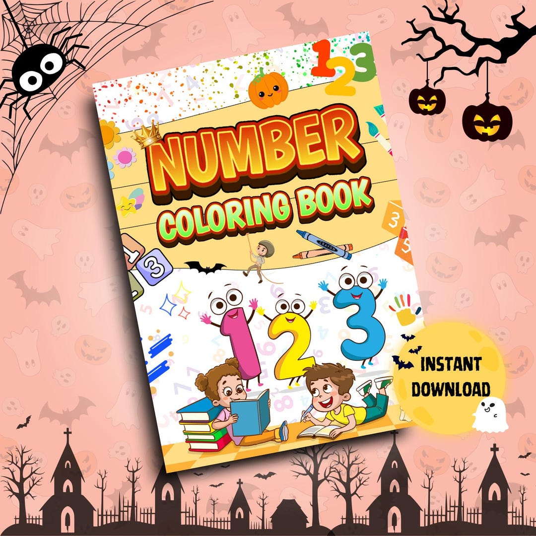 Numbers Colouring Book for Kids | Educational Digital Download ...