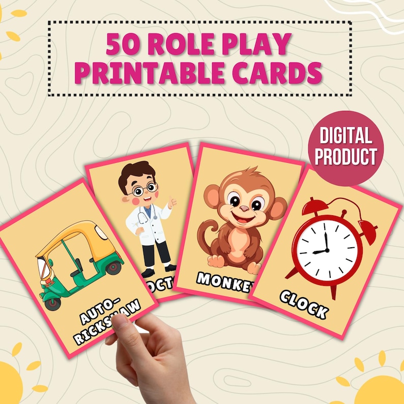 Printable Role Play Cards for Kids | Pretend Play, ESL Games ...
