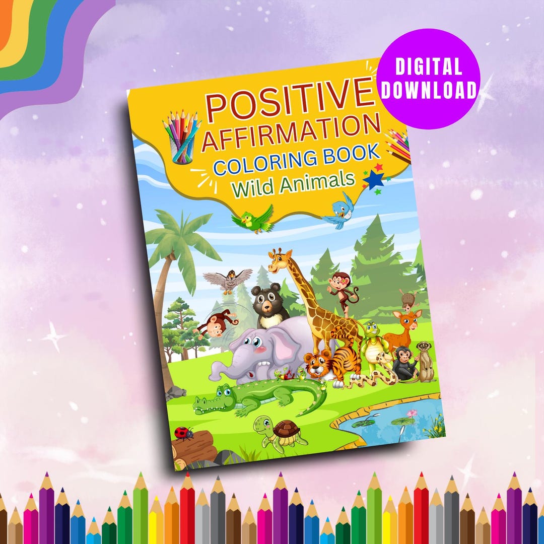 Printable Affirmation Coloring Book for Kids – Positive, Mindful and ...