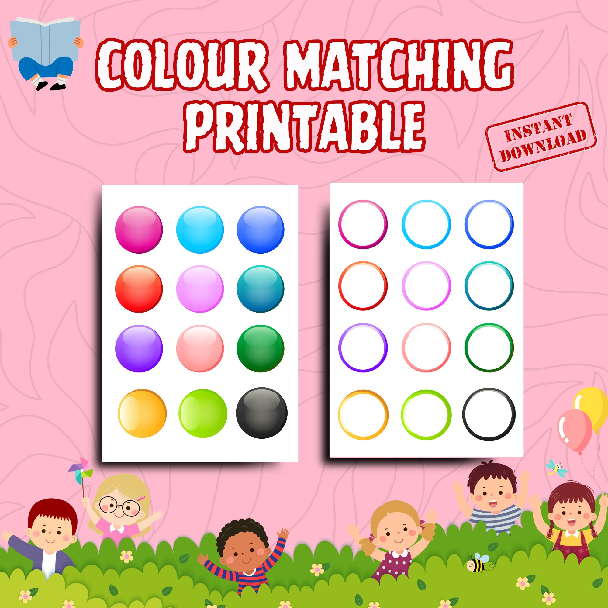 Colour Matching Fun, Cut and Paste Activity - Educational & Engaging ...