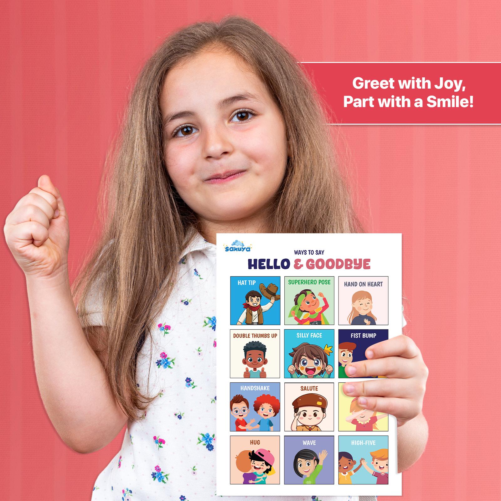 Ways to Say Hello and Goodbye Printable | Greetings for Kids | ESL ...
