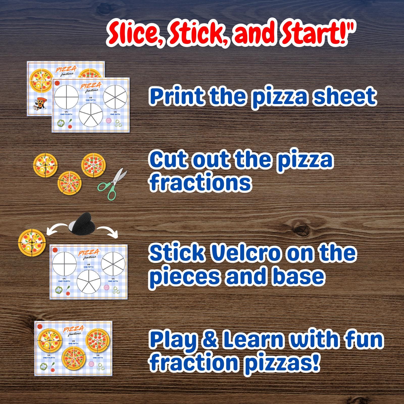 Printable Pizza Fraction Activity Book for Kids | Learning Math ...