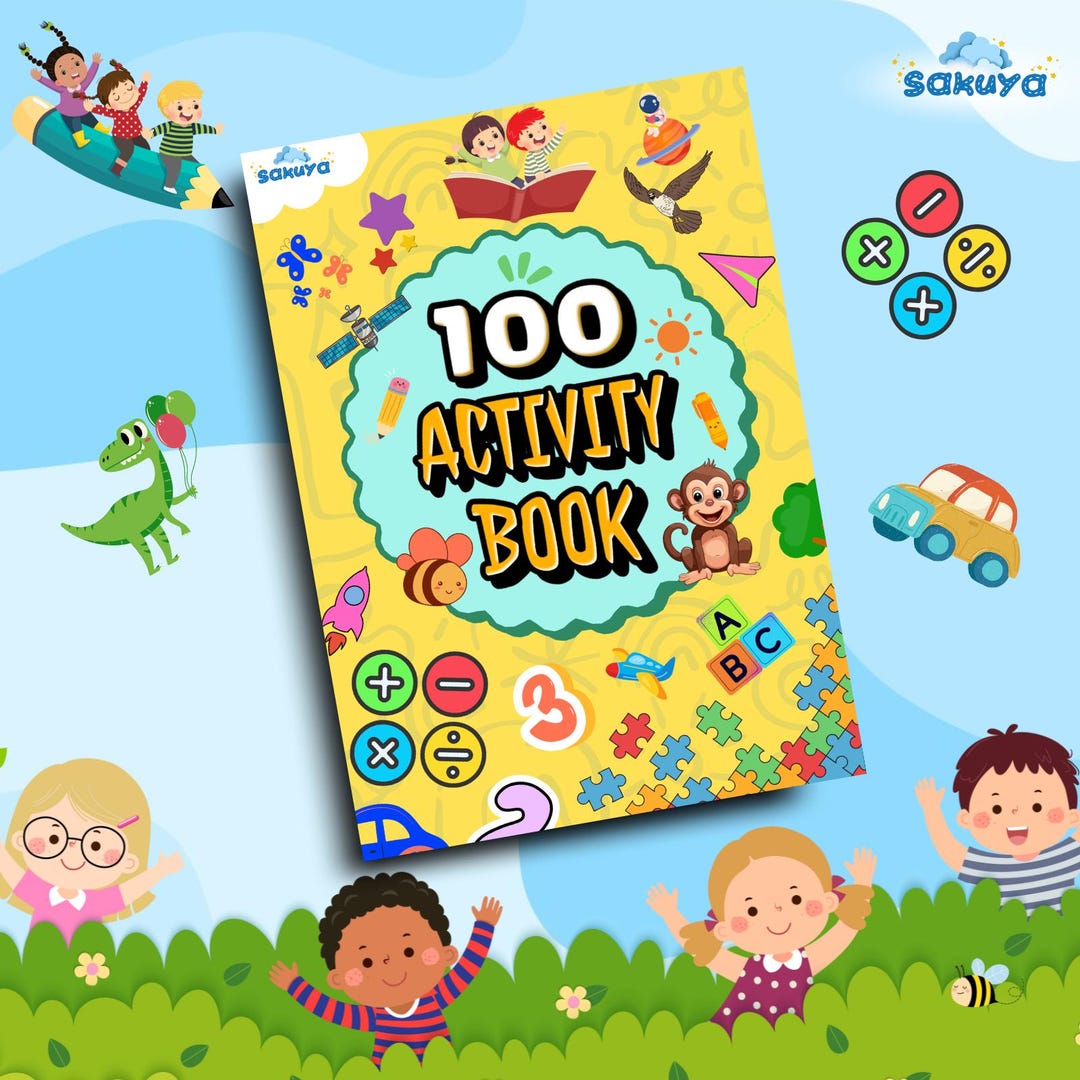 100 Kids Activity Book | Educational Games |tracing | Alphabet ...