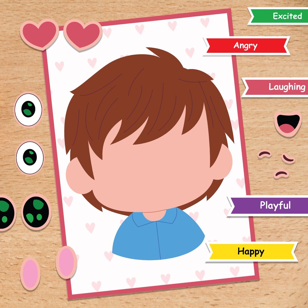 Printable Kids Emotion Activity & Chart | Preschool and Toddler ...
