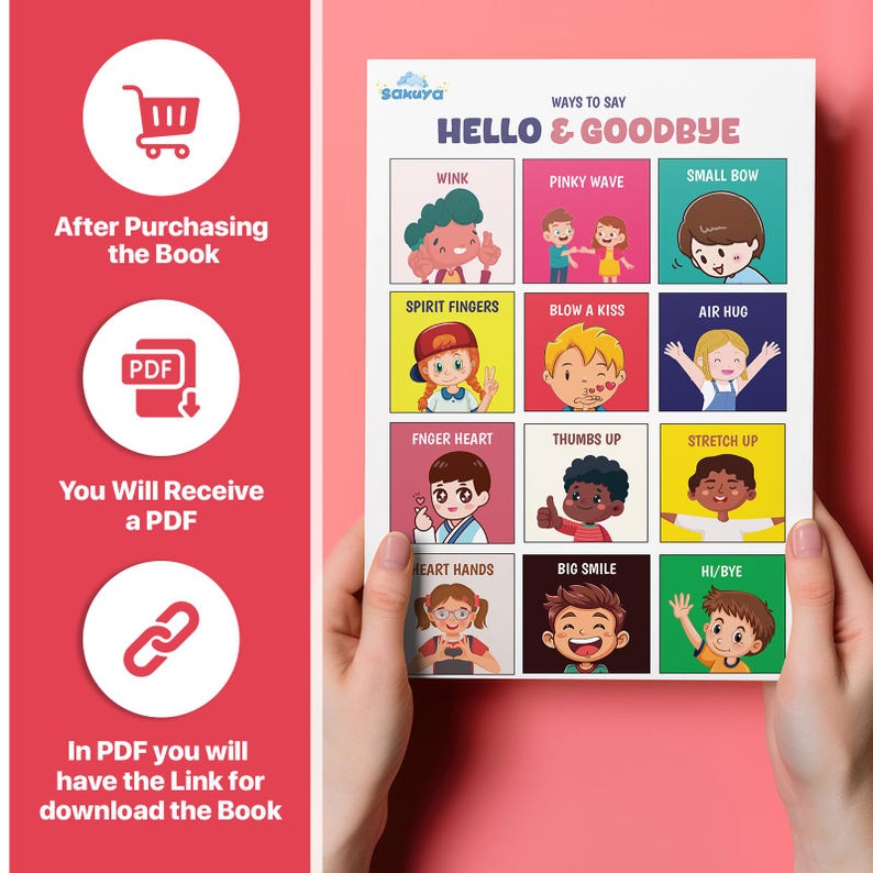 Ways to Say Hello and Goodbye Printable | Greetings for Kids | ESL ...