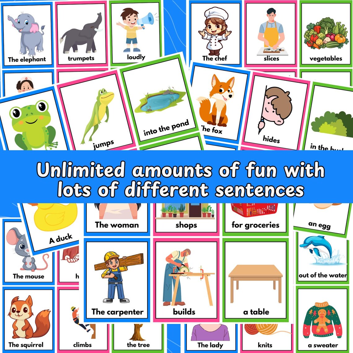 200 Sentence Builder Worksheets | Sentence Writing | Sentence ...