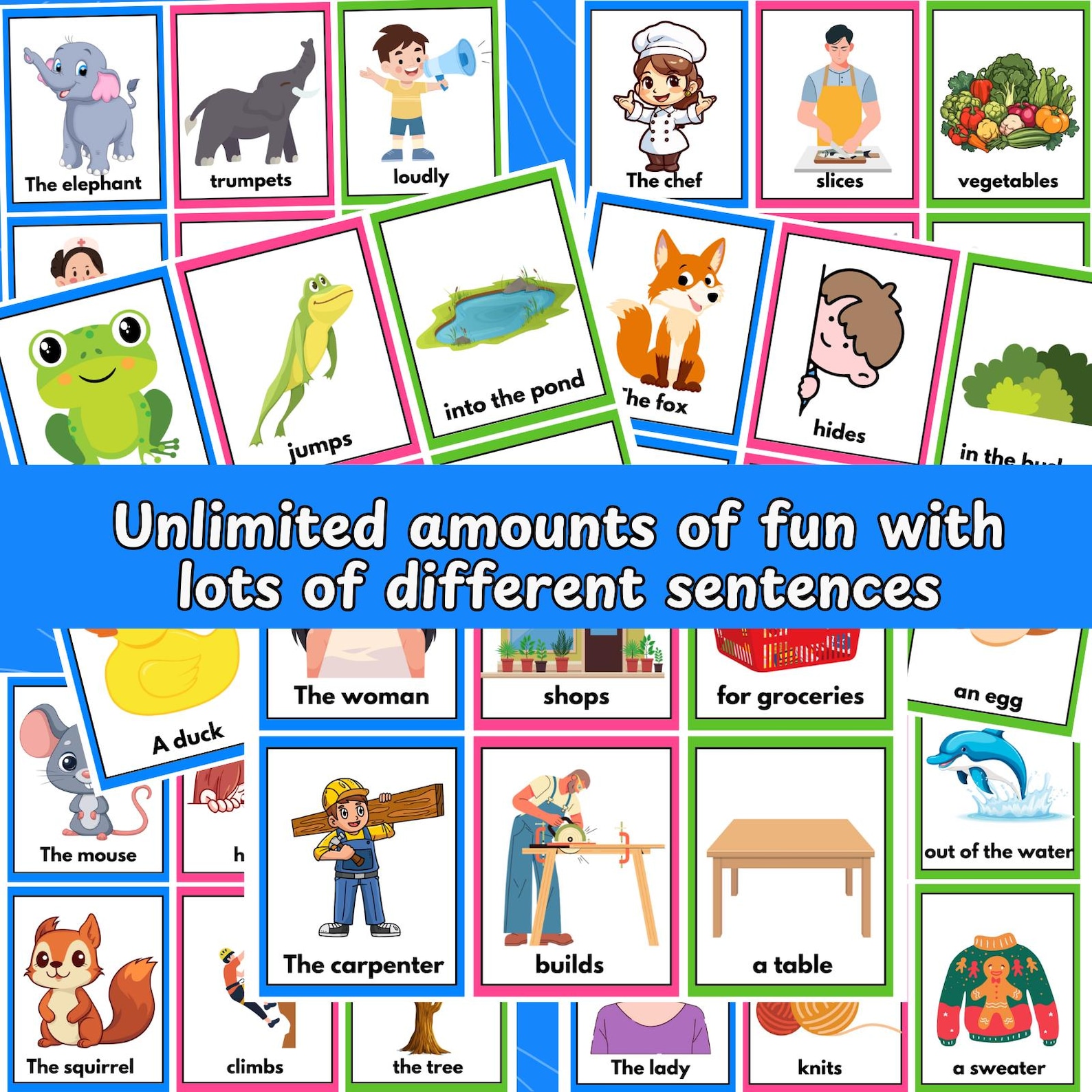 200 Sentence Builder Worksheets | Sentence Writing | Sentence ...