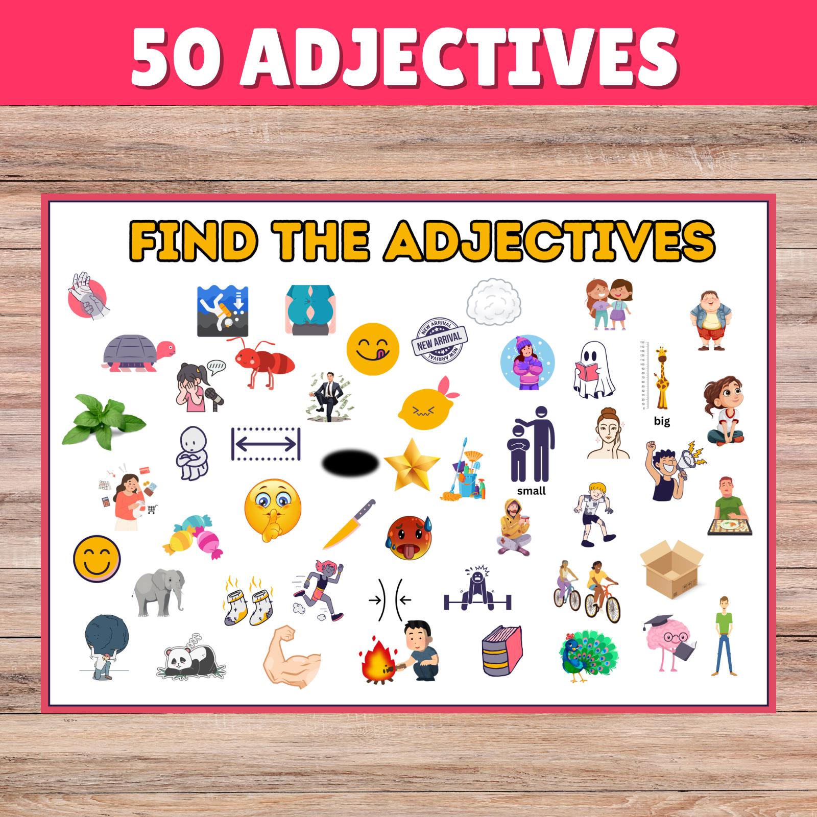 Adjectives Worksheet With Answer Key | Printable Grammar Activity ...