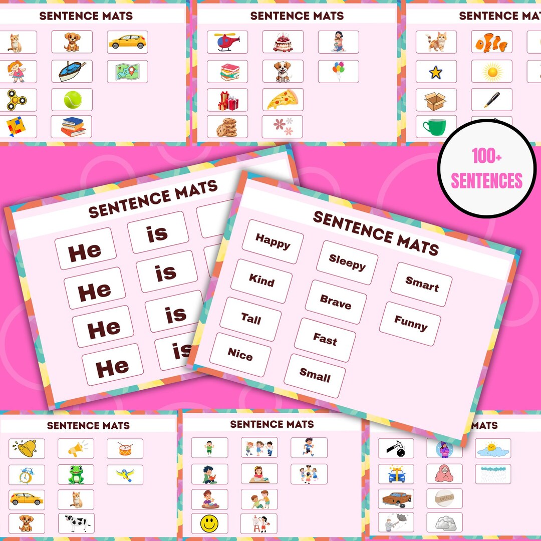 Sakuya Sentence Mat Printable | Build a Sentence | Homeschool Printable ...