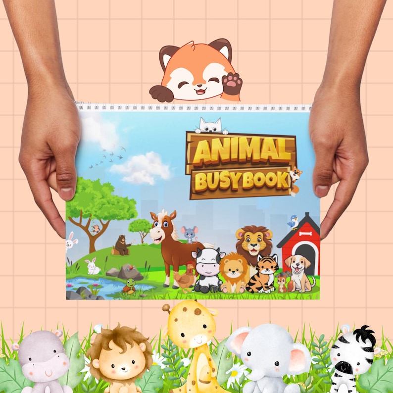 Animal Activity Book for Kids-printable- 10 Fun Worksheets + 3 Animal ...
