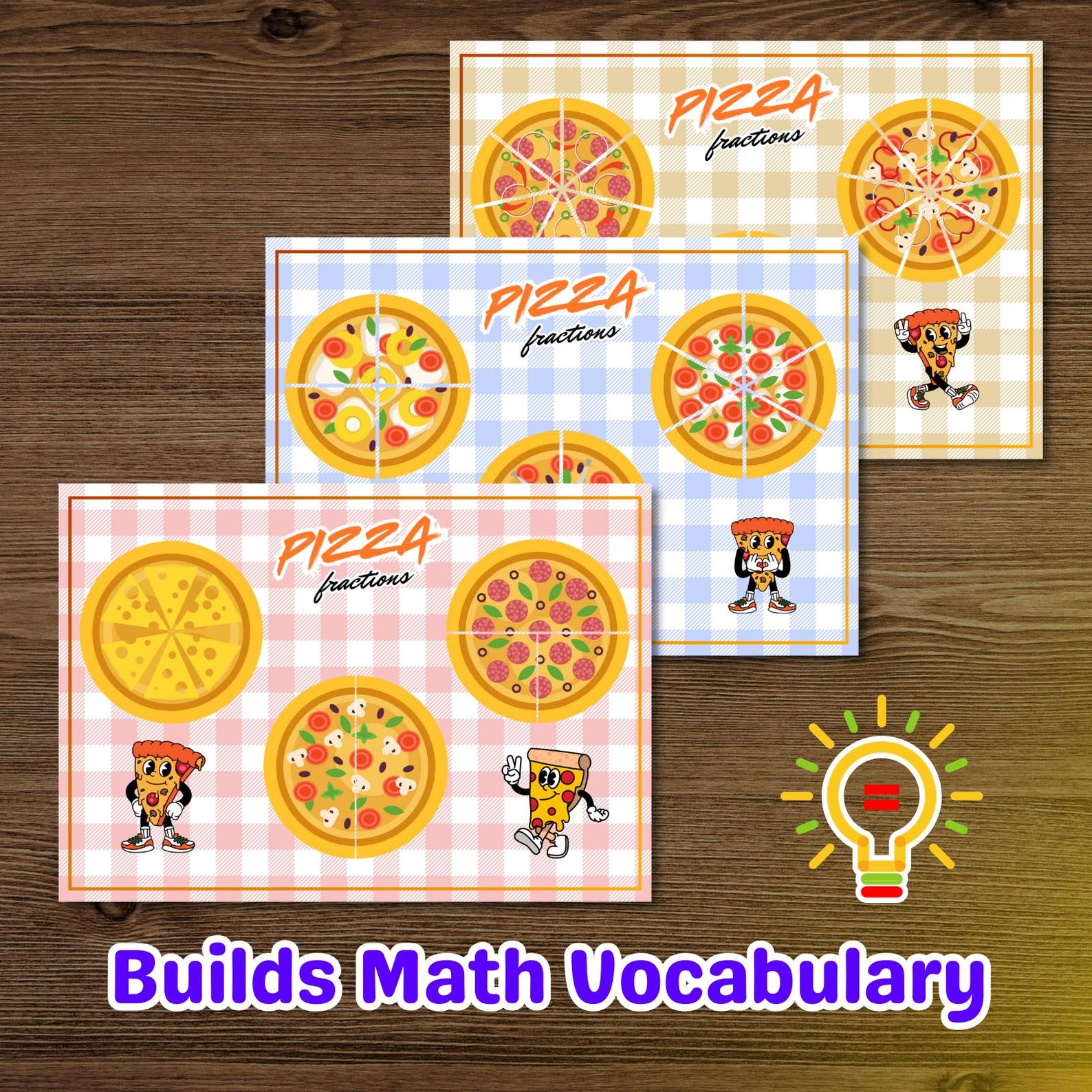 Printable Pizza Fraction Activity Book for Kids | Learning Math ...