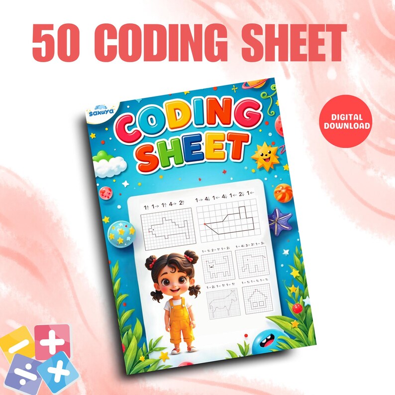 Feuille de codage Sakuya imprimable pour les enfants | Codage ...