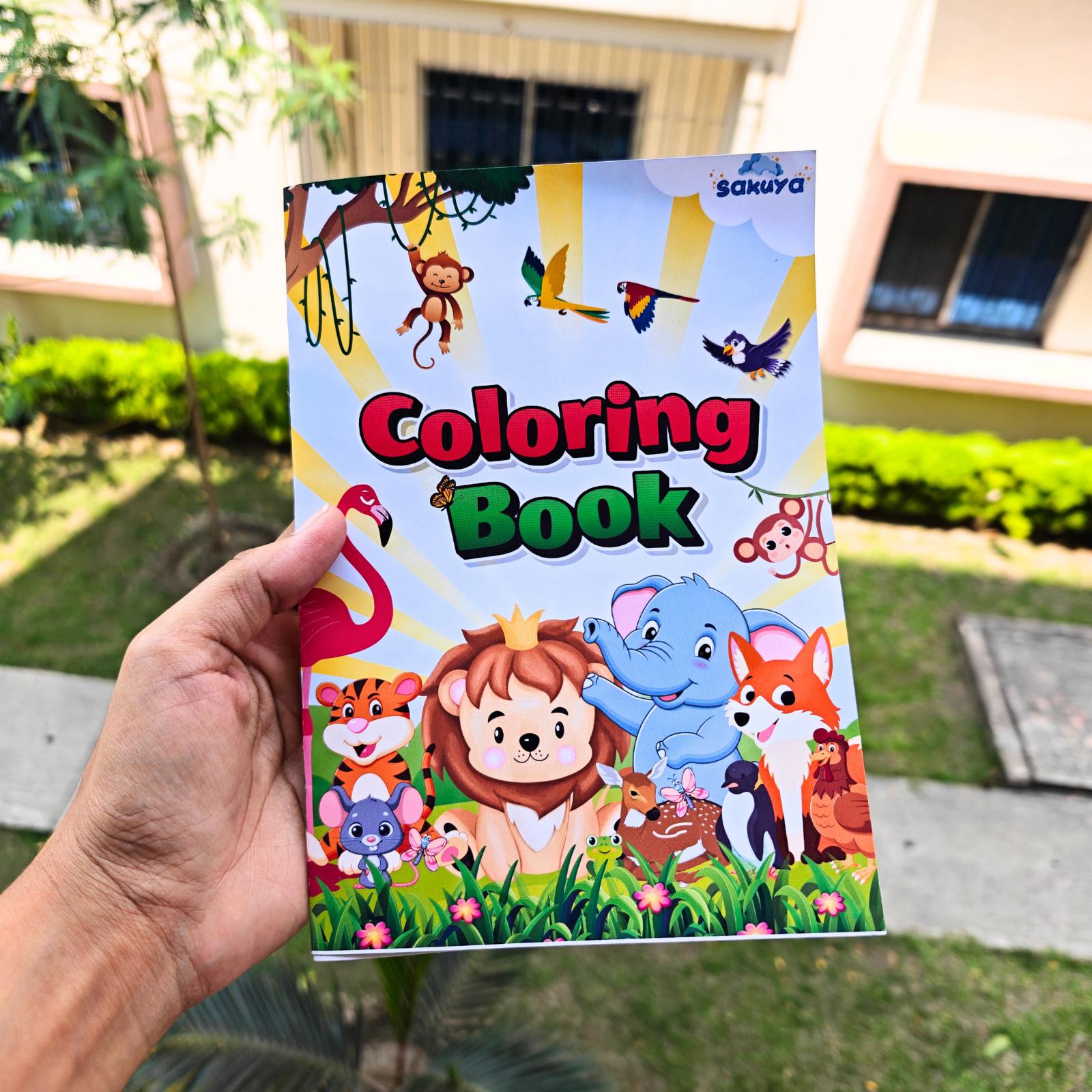 Animal Coloring Book for Kids Printable | 100 Page Digital Coloring ...