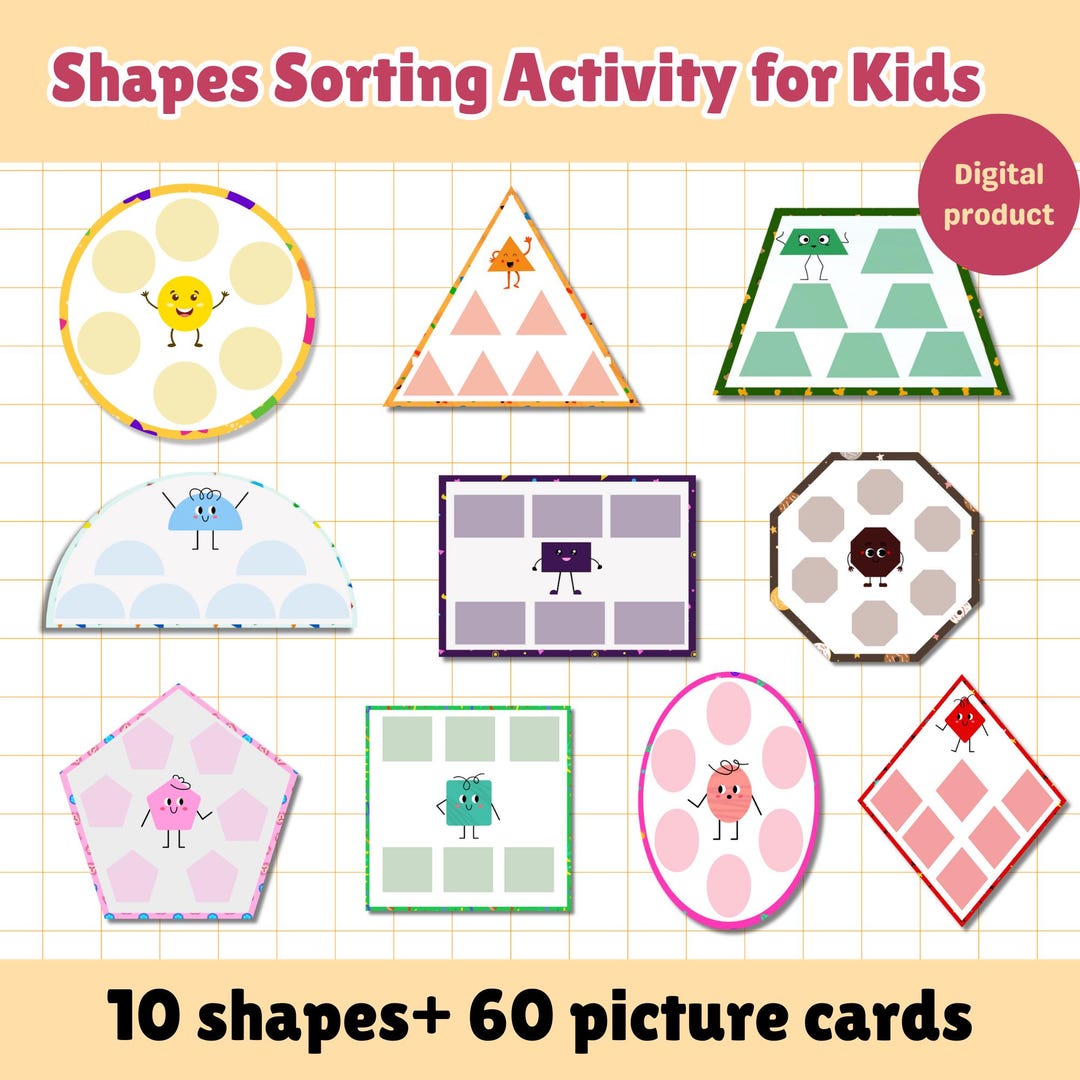 Printable Shape Sorting Puzzle | Montessori Toddler Busy Binder | Color ...