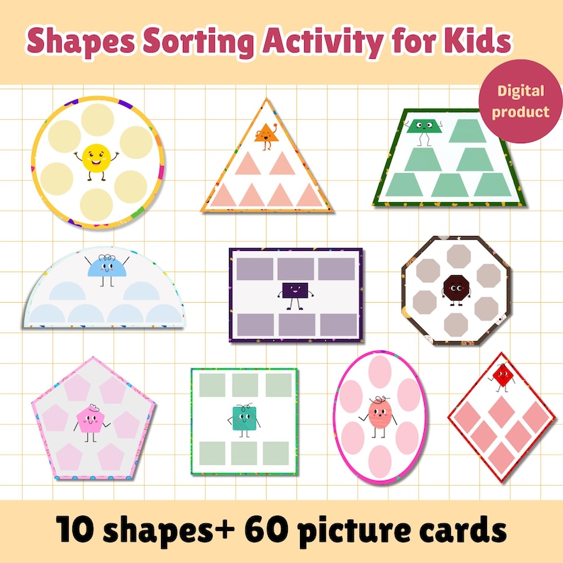 Printable Shape Sorting Puzzle | Montessori Toddler Busy Binder | Color ...