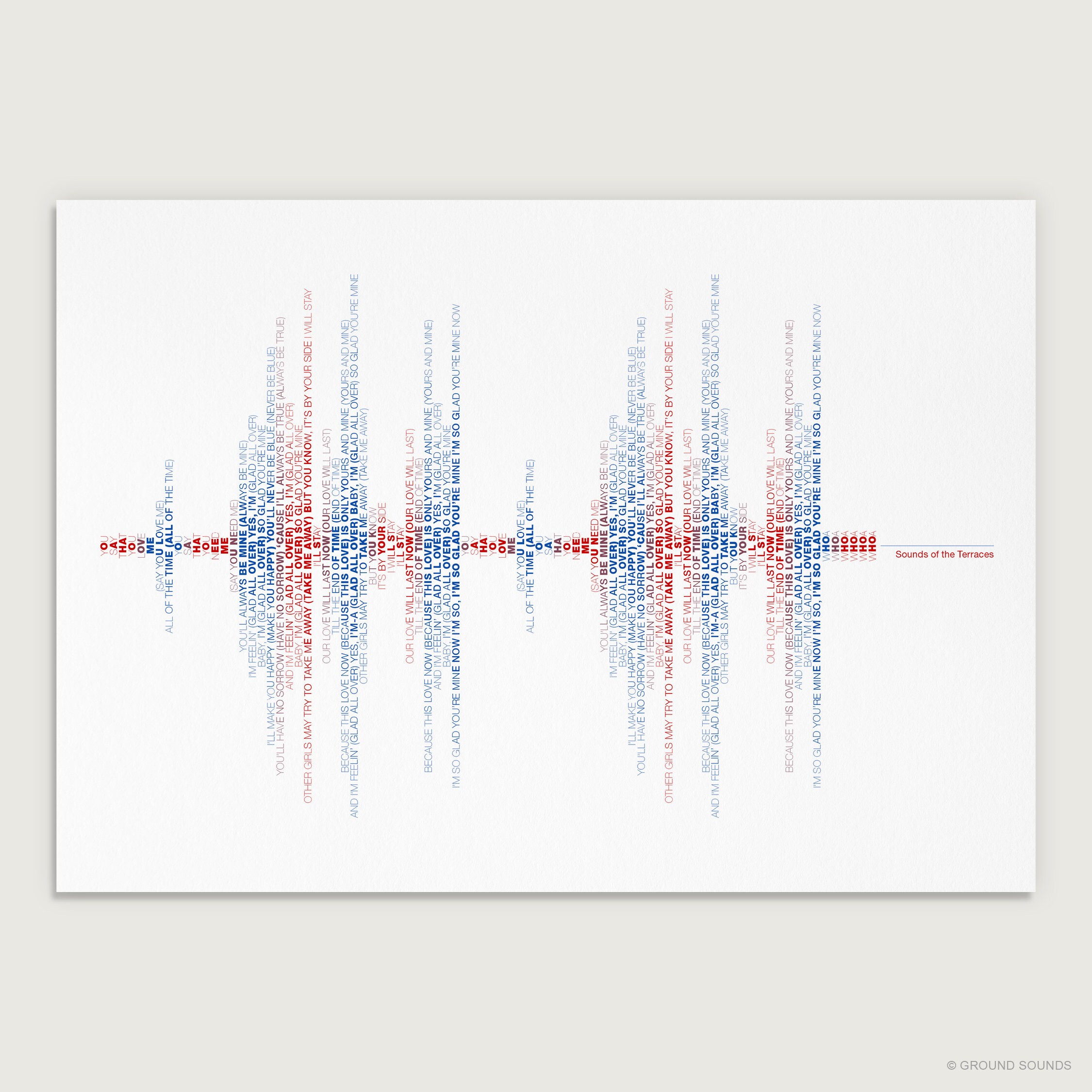 Crystal Palace, Typography Soundwave Prints, Sounds of Selhurst Park ...