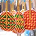 Thai Traditional Handmade Weaving Bamboo Hand Fan Colourful Weave ...