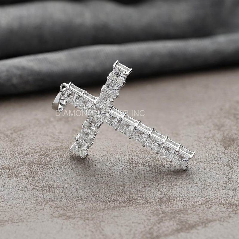 Princess Lab Grown Cross - Etsy