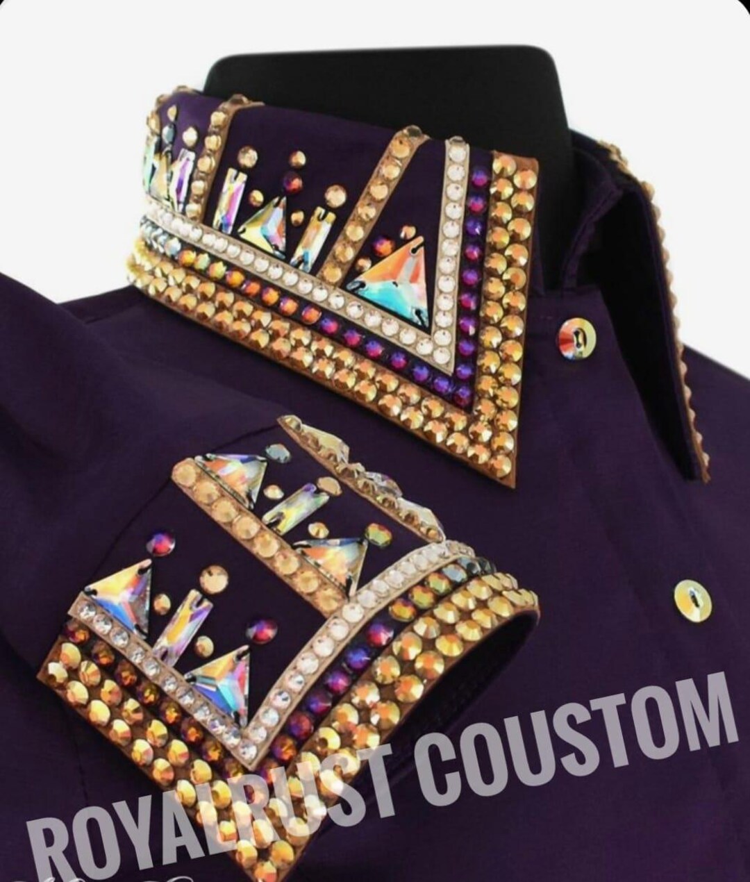 Purple Show Shirt Western Custom Rodeo Queen, Showmanship, Horsemanship ...