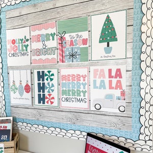 Christmas Classroom Decor Posters | Christmas Decor - Etsy