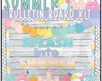 Hello Summer Bulletin Board Kit - Etsy