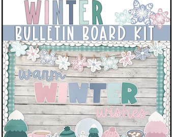 Christmas/december/winter Health Bulletin Board/door Decor Kit - Etsy