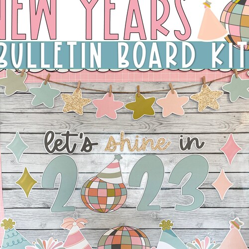 NEW YEARS Bulletin Board January Bulletin Board Classroom - Etsy