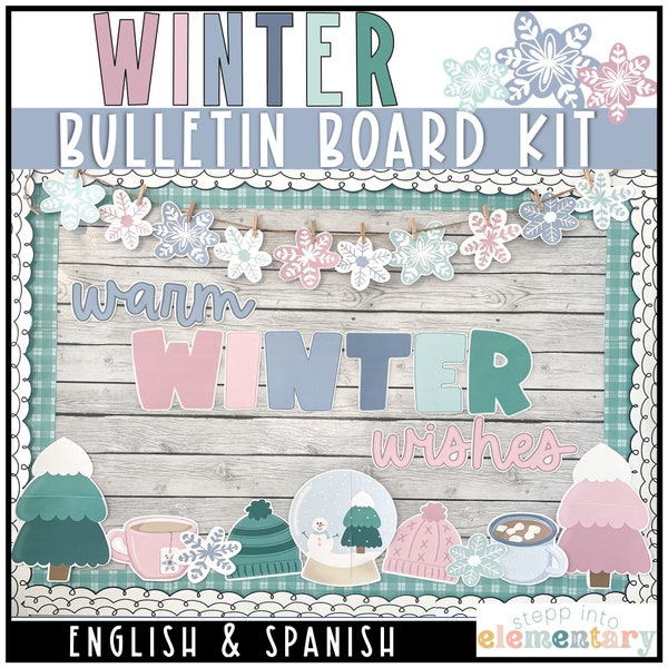 Winter Bulletin Board Kit - Etsy