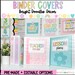 Bright Doodles Binder Covers & Spines | Editable | Trendy + Bright ...