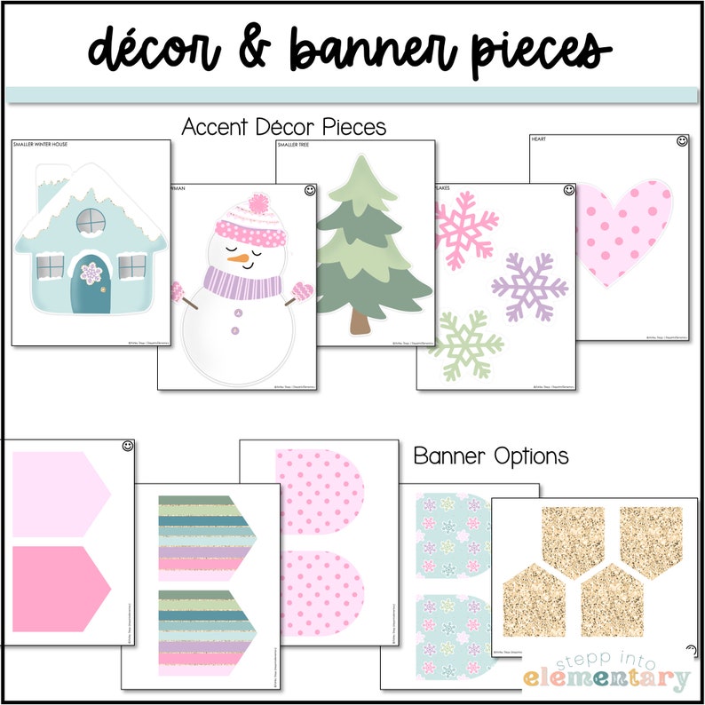 Winter Bulletin Board Kit | Trendy Winter Bulletin Board | Winter ...