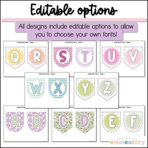 Wildflower Dreams Editable Banner Set | Bulletin Board | Trendy ...