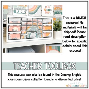 Dreamy Pastels Teacher Toolbox Labels | Classroom Organization ...