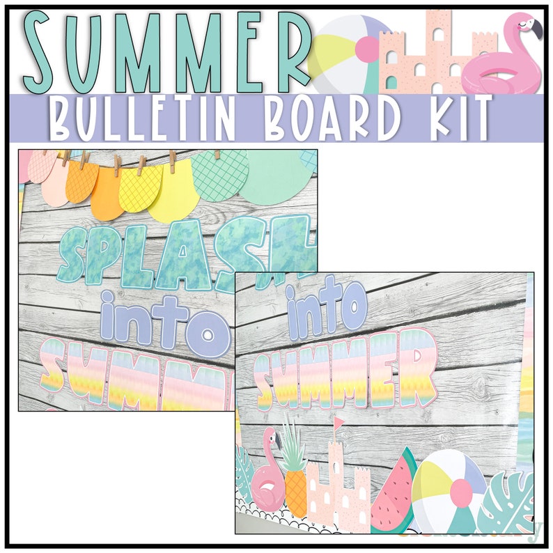 Summer Bulletin Board Kit Summer Decor May Edition - Etsy