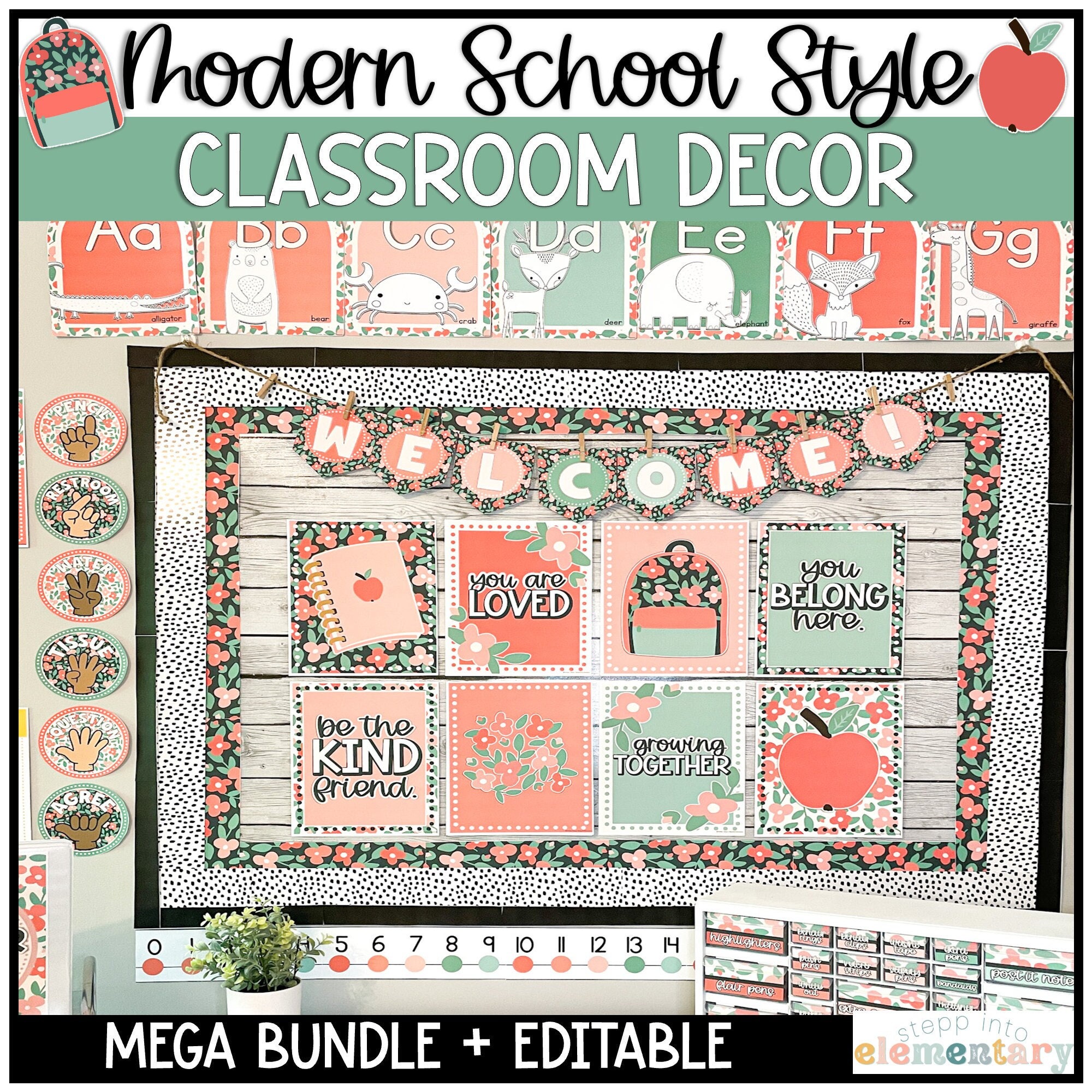Modern School Style Classroom Decor Bundle (2,500+ Page) - Etsy