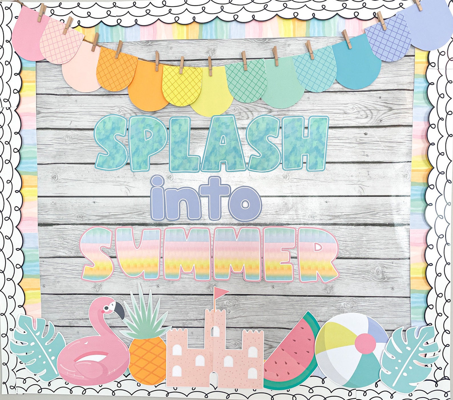 Summer Bulletin Board Kit Summer Decor May Edition - Etsy