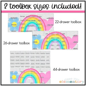 Dreamy Brights Teacher Toolbox Labels | Classroom Organization ...