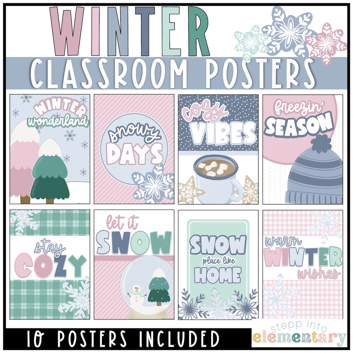 Winter Classroom Decor Posters Digital Posters Winter - Etsy