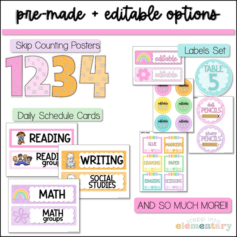 Bright Doodles Classroom Decor | Trendy + Simple Classroom Decor 4,000 ...