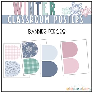 Winter Classroom Decor Posters | Digital Posters | Winter Theme | Easy ...
