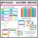 Dreamy Brights Classroom Calendar Set Pocket Chart (Download Now) - Etsy