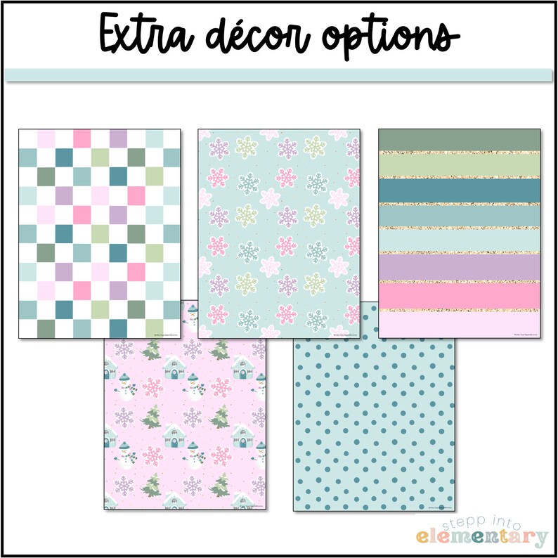 Winter Classroom Posters Set | Trendy Winter Decorations | Winter ...