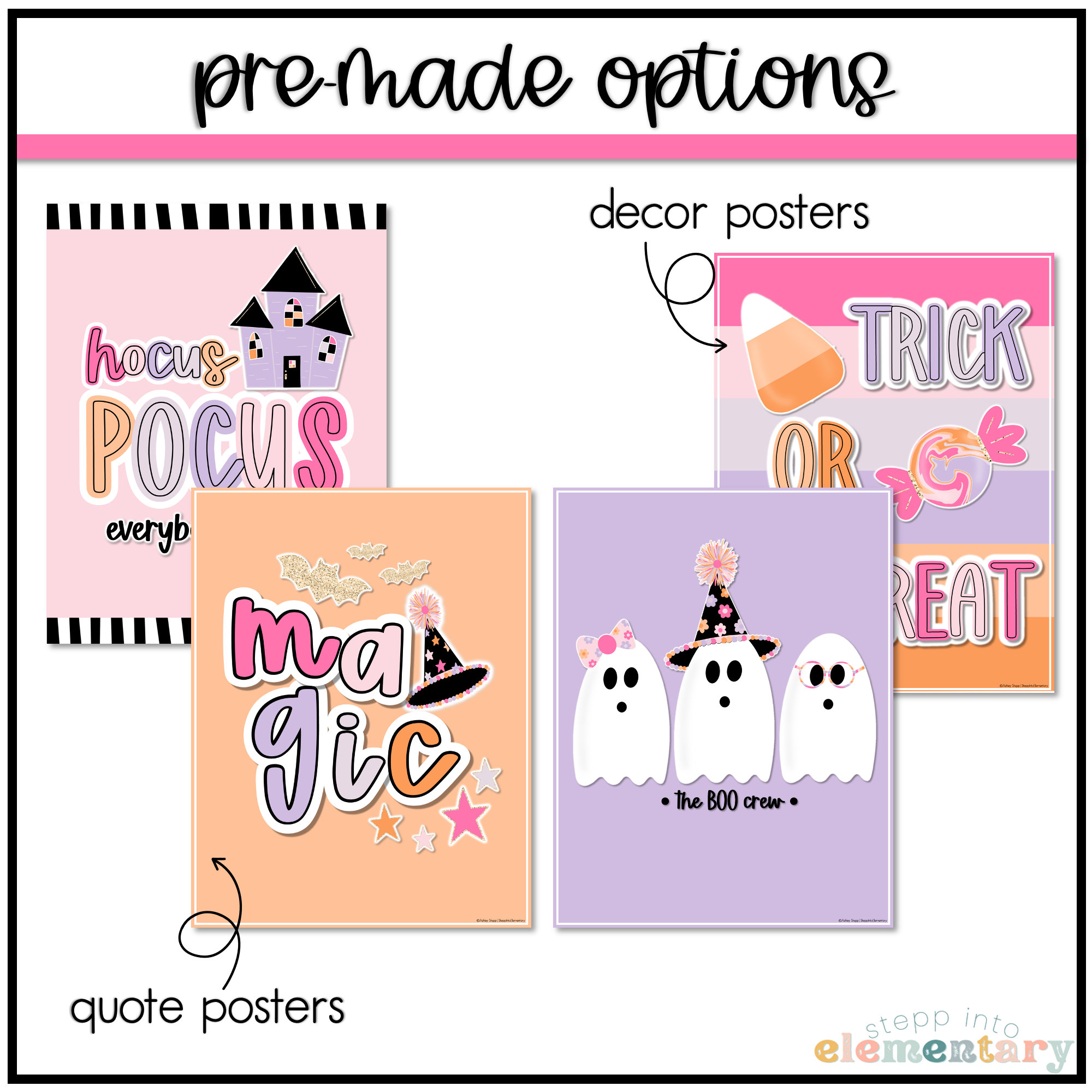 Trendy Halloween Classroom Posters | Spooky Decor (digital Download) - Etsy