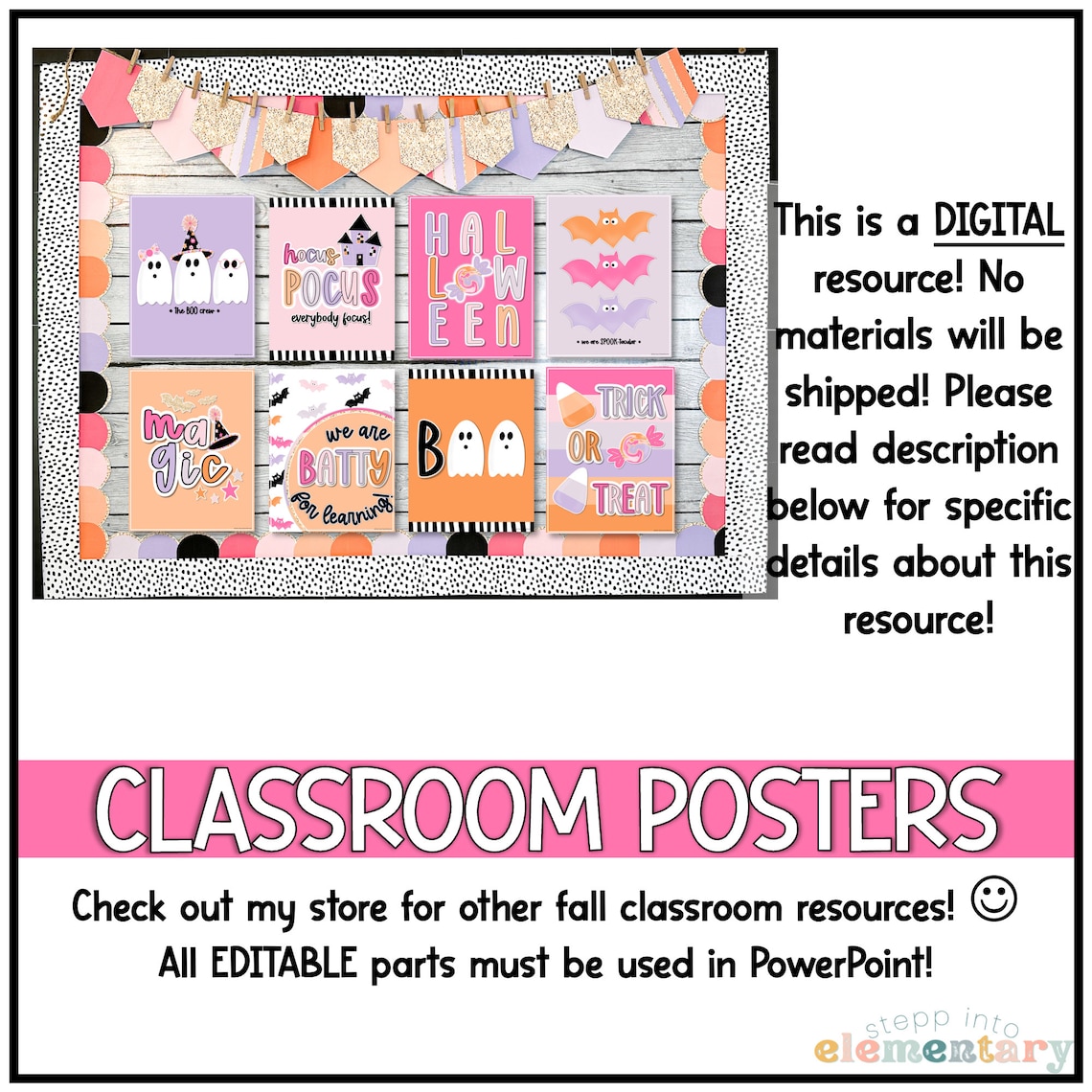 Trendy Halloween Classroom Posters | Spooky Decor (digital Download) - Etsy