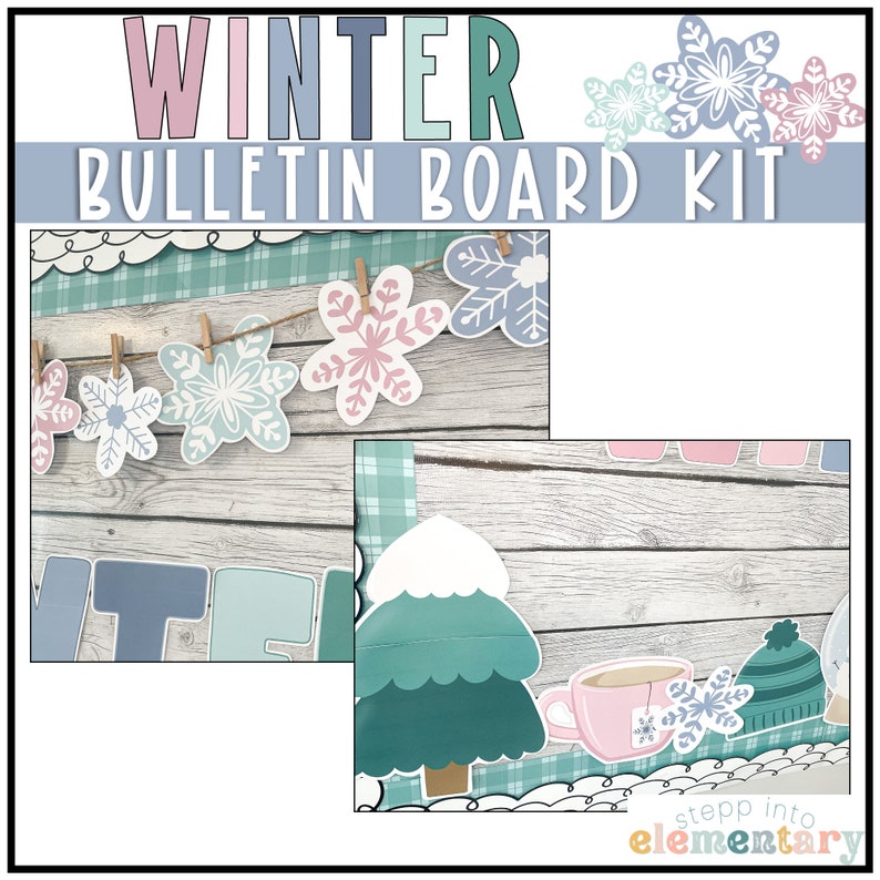 Winter Bulletin Board Kit January Bulletin Board - Etsy